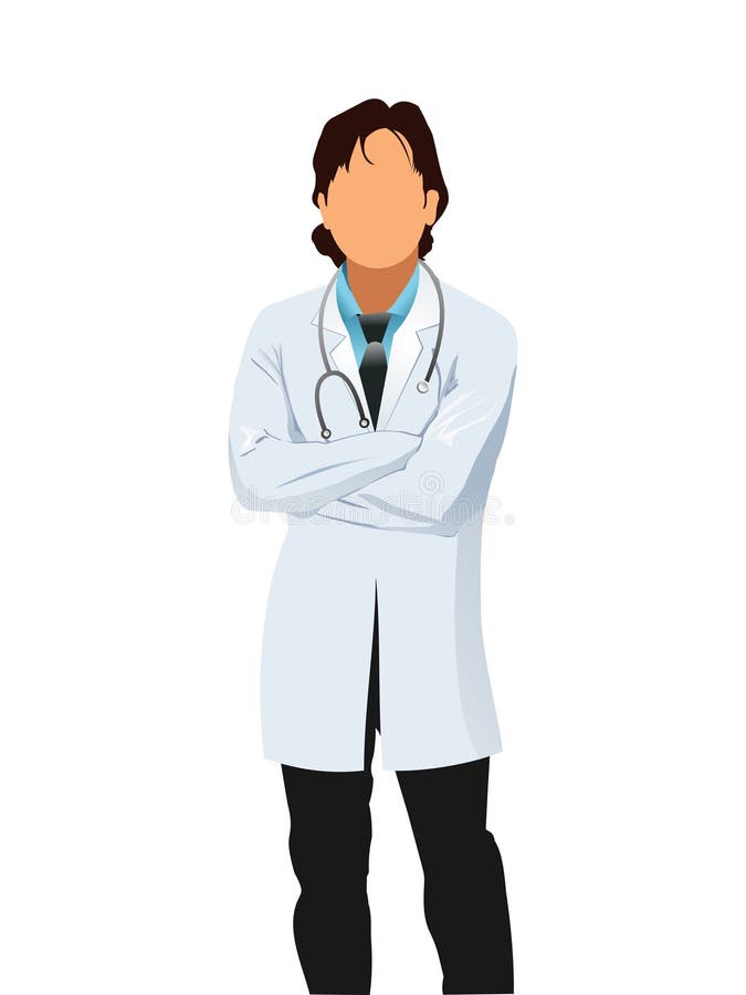 Abstract Doctor Sketch Template Stock Vector - Illustration of hospital ...