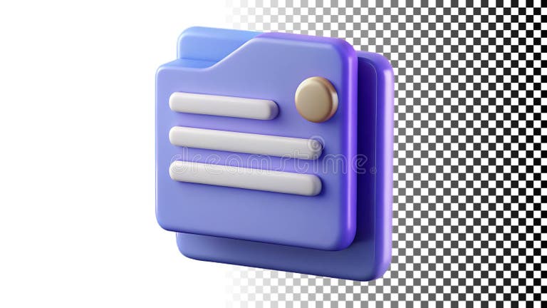 Abstract Document or File Folder Icon, Representing Data or Reports Png Transparent Image ...