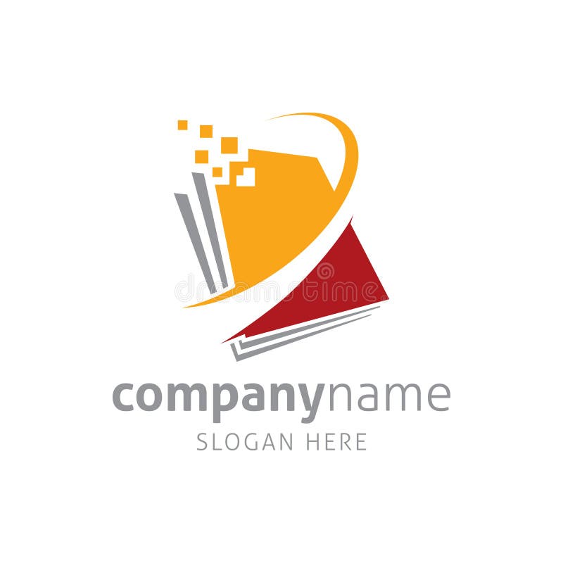 Document Data Processing Vector Logo Template Stock Vector ...