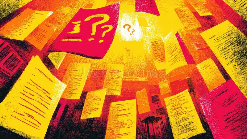 Falling Orange Question Marks Stock Illustrations – 6 Falling Orange ...