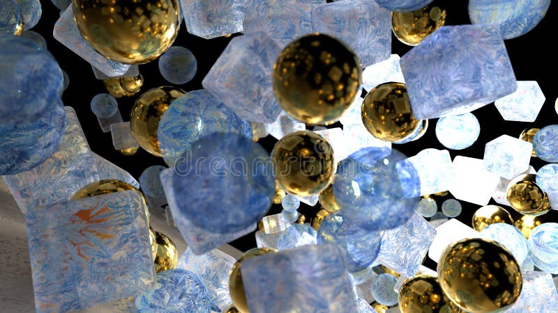 Abstract DOF Background. Geometry Shapes. 3d Render Stock Illustration ...