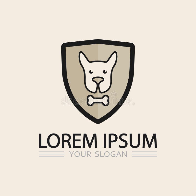 Abstract Dog Face Logo Vector Stock Illustration - Illustration of icon ...