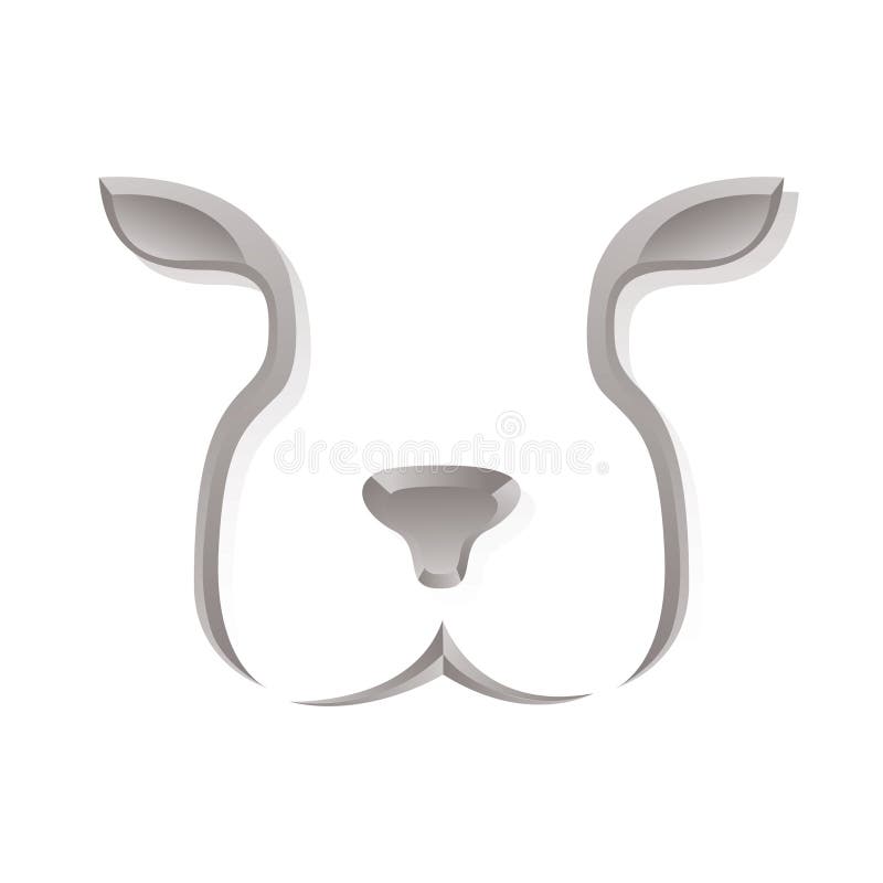 Abstract Dog Outline. Vector Illustration Decorative Design Stock ...