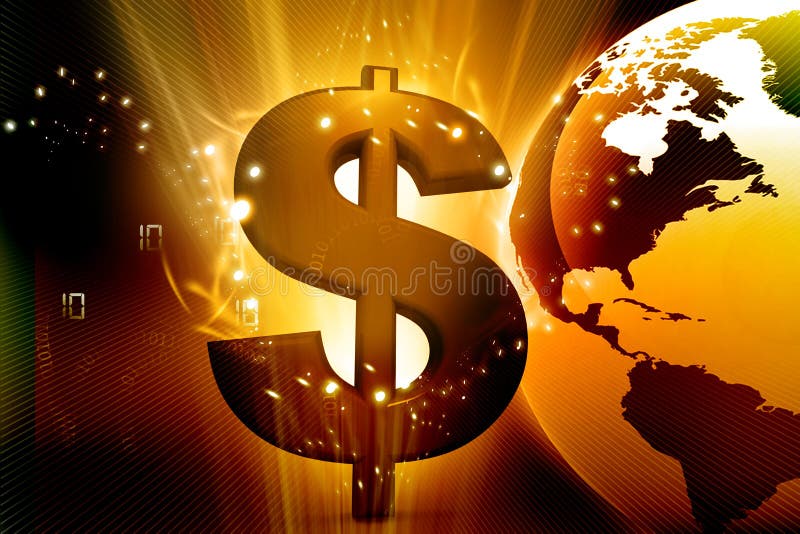 Abstract dollar stock illustration. Illustration of casino - 31264118