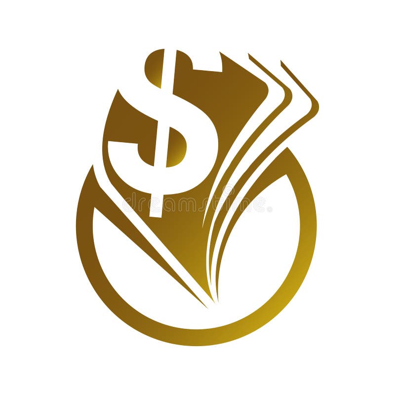 Abstract Dollar or Money Gradient Color Vector Illustration Design ...