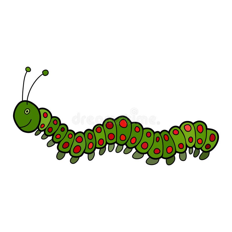 Abstract Doodle Caterpillar Stock Illustration - Illustration of ...