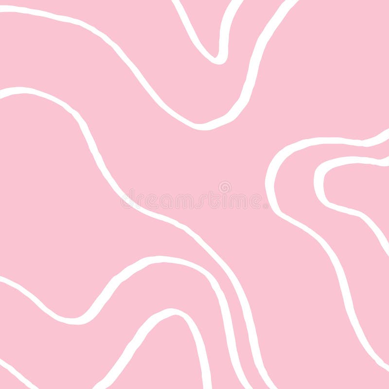 Abstract Doodle Grid with Pink Background. Squiggle and Scribble ...