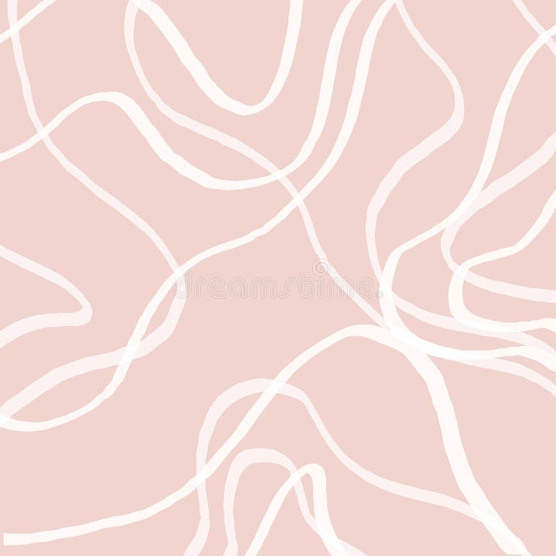 Abstract Doodle Grid with Pink Background . Squiggle and Scribble ...