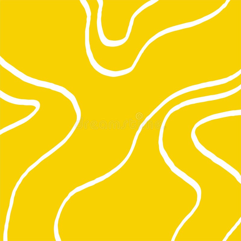 Abstract Doodle Grid with Yellow Background . Squiggle and Scribble ...