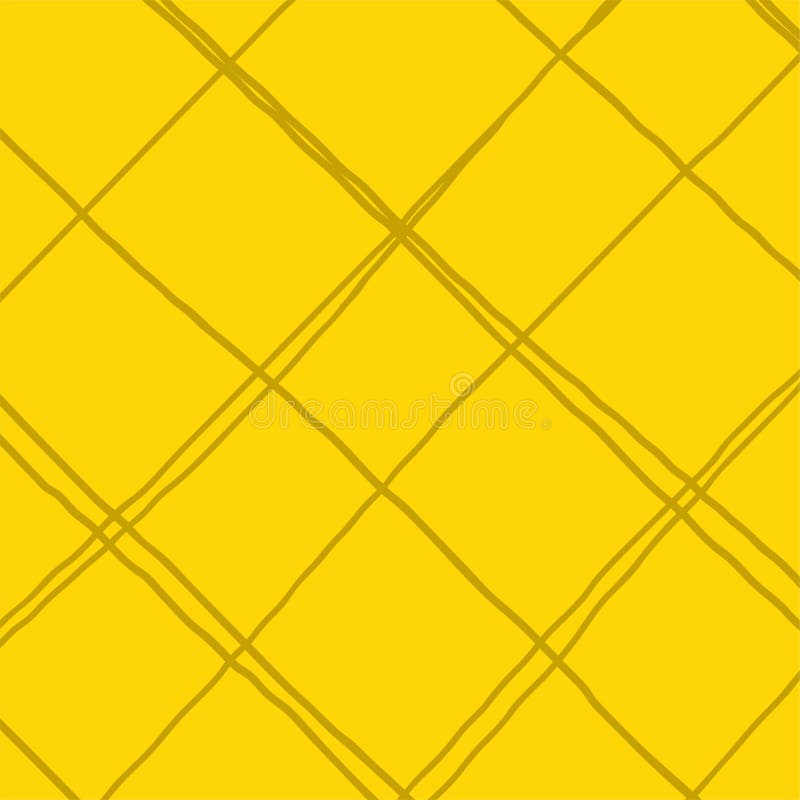 Abstract Doodle Grid with Yellow Background. Squiggle and Scribble ...
