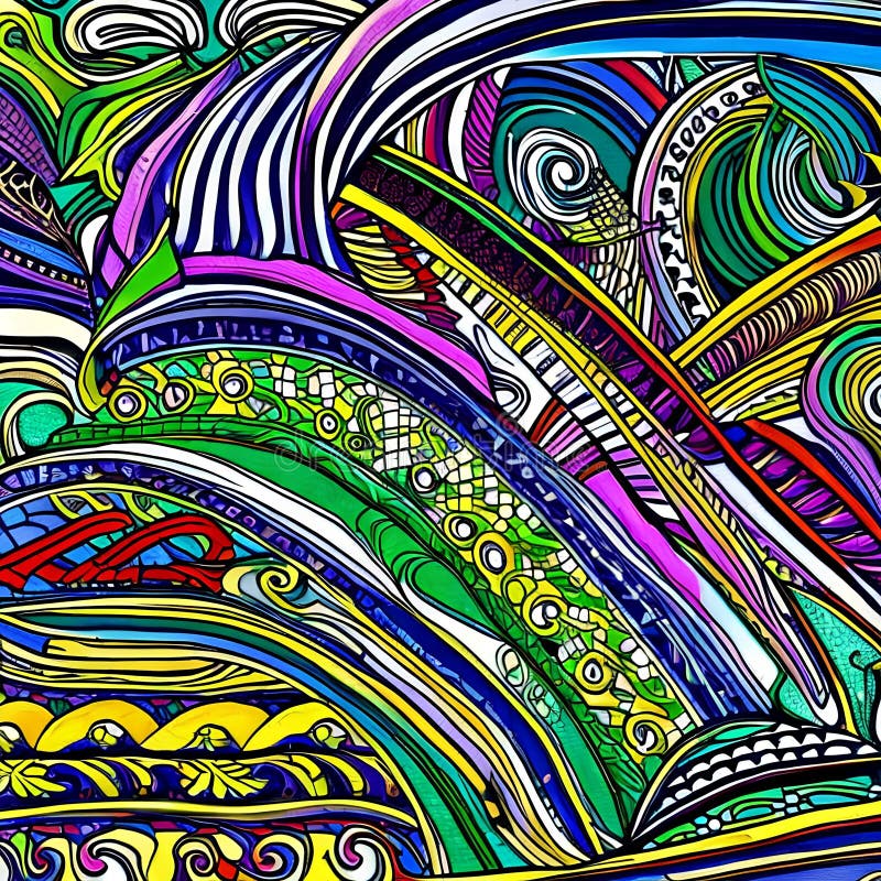 1362 Abstract Doodles: a Creative and Expressive Background Featuring ...