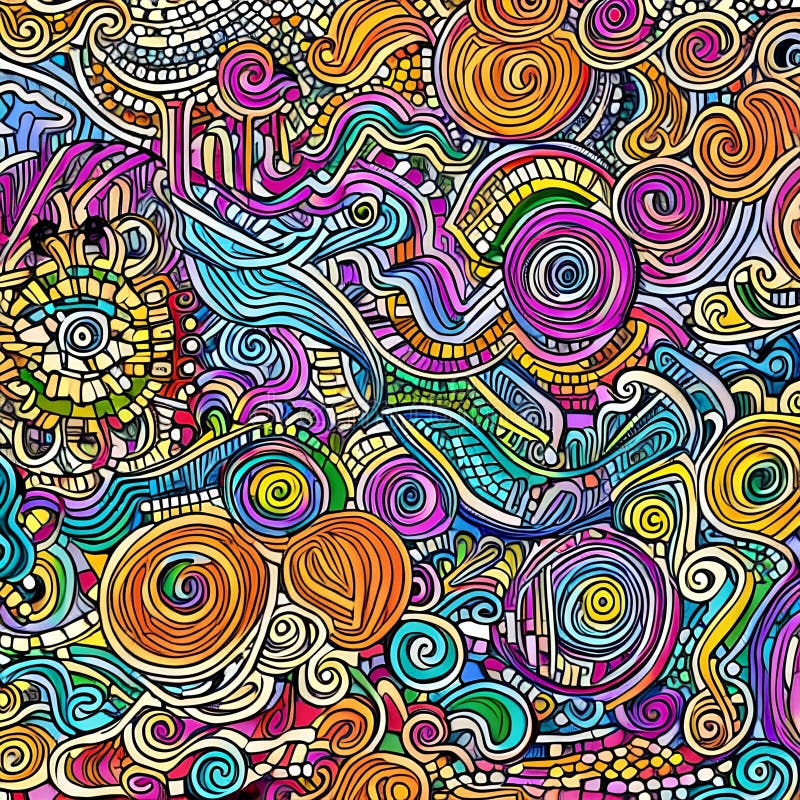 1362 Abstract Doodles: a Creative and Expressive Background Featuring ...
