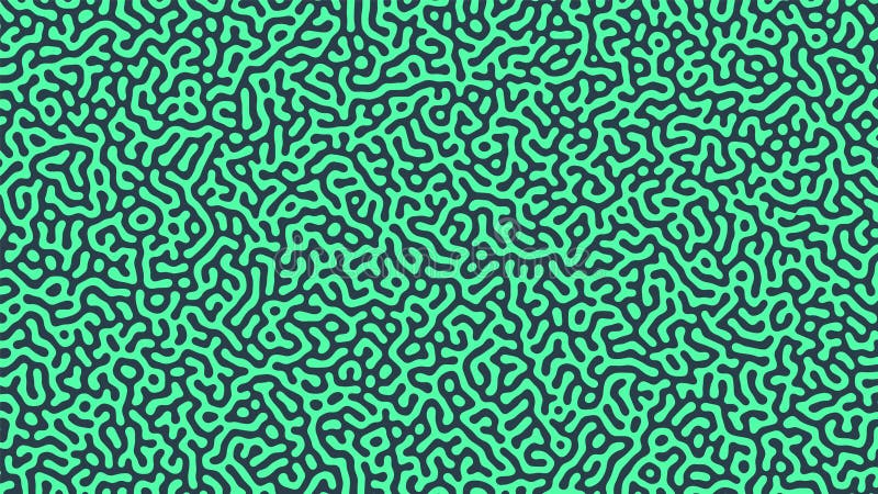 Abstract Doodles Pattern Vector Eccentric Psychedelic Turquoise Wide ...