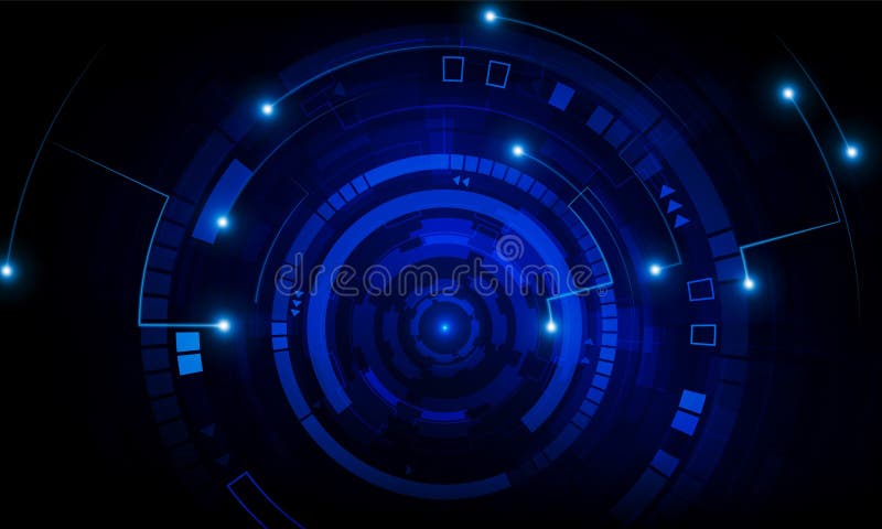 Abstract Door Open Start Light of Technology Background Hitech ...