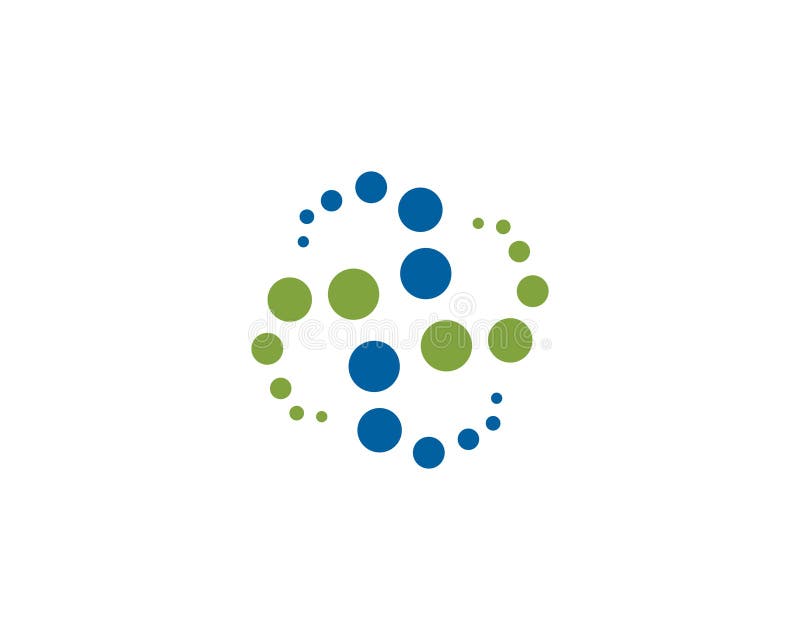 Abstract Dot Circle Logo Icon Stock Vector - Illustration of blue, diagram: 301520825