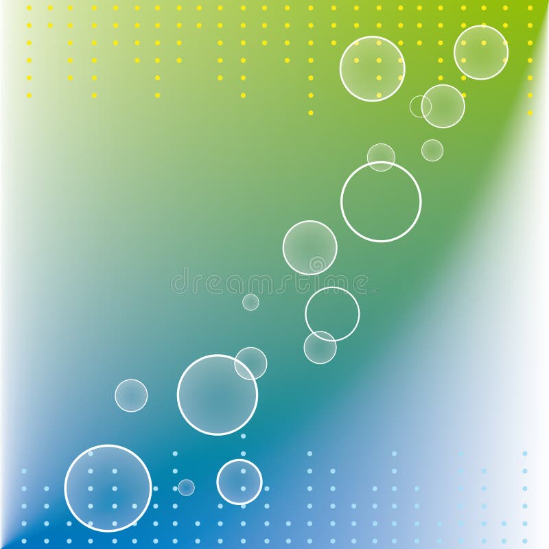 Abstract Dot Circles On Blue Green Background Stock Vector ...