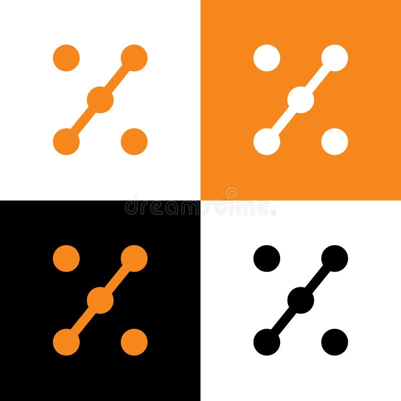 Abstract Dot Connection Logo Template, Connected Circle Symbol, Vector ...