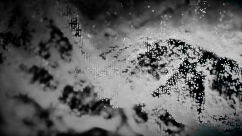 Abstract Dot Matrix Looped in a Wave Pattern.Reading of Smooth ...