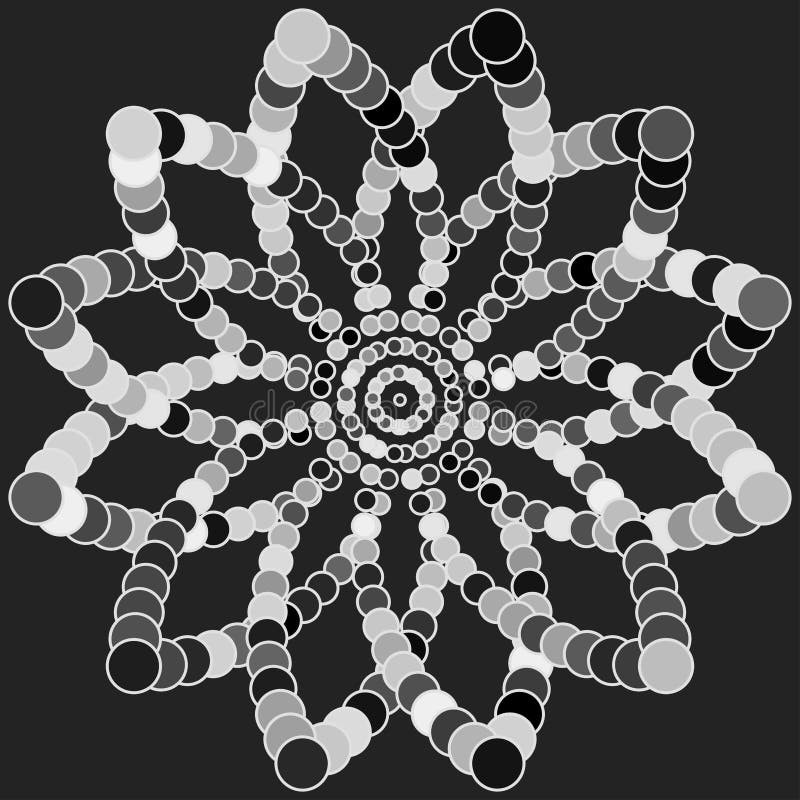 Abstract Dot Painting Art Background Stock Vector - Illustration of ...