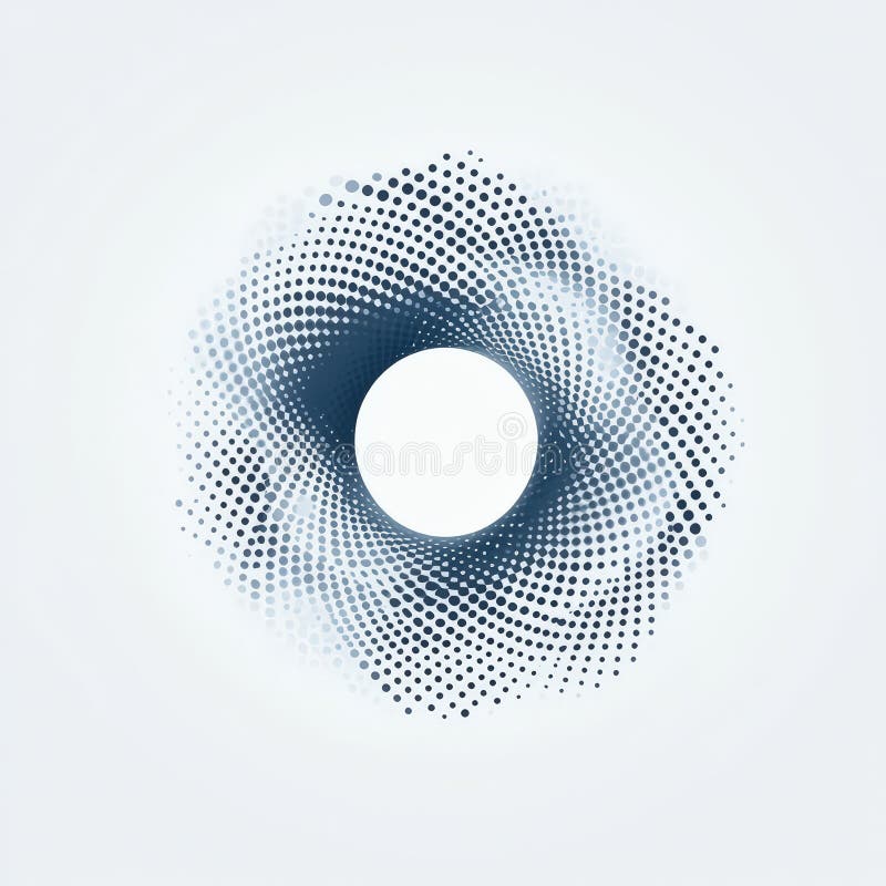 Abstract Dot Pattern Design with Circular Gradient and Space Stock ...