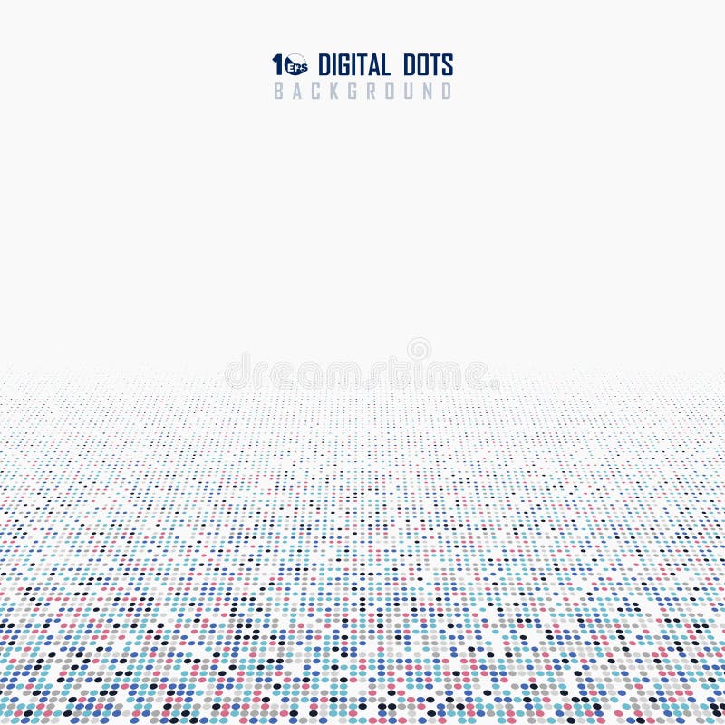 Abstract Dot Pattern Design of Multicolor Decorative Cover Background ...