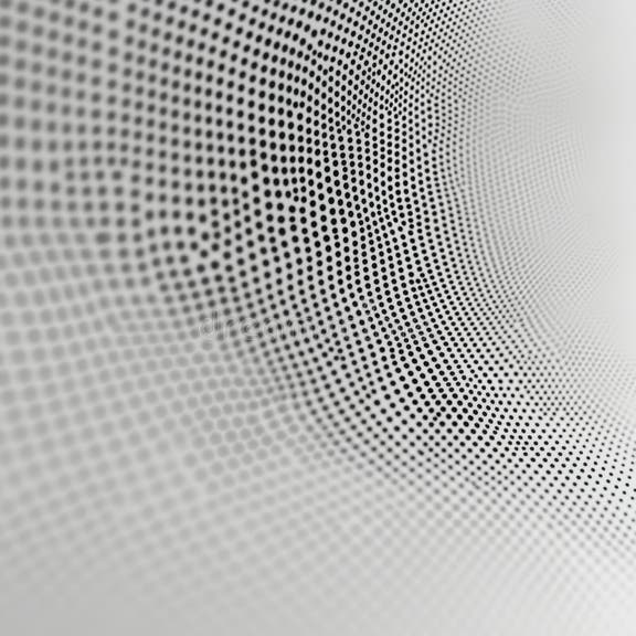 Abstract Dot Pattern with Gradation of Black and White Contrast Stock ...