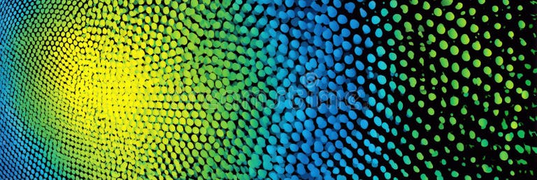 Abstract Dot Pattern with Gradient Transitions from Blue To Yellow on ...