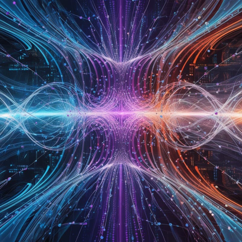 Abstract Dot Point Connect with Gradient Line and Aesthetic Intricate ...