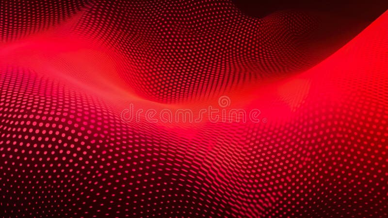 Abstract Dot Red Wave Pattern Screen Gradient Background, Technology ...