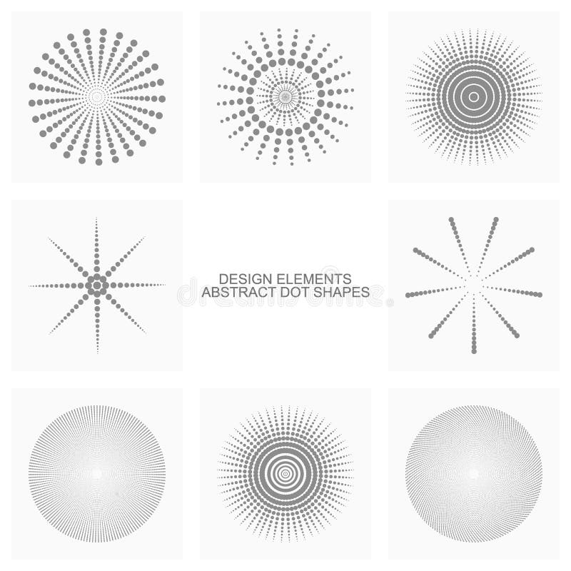 Abstract Dot Shapes, Vector Set of Design Elements Stock Vector ...
