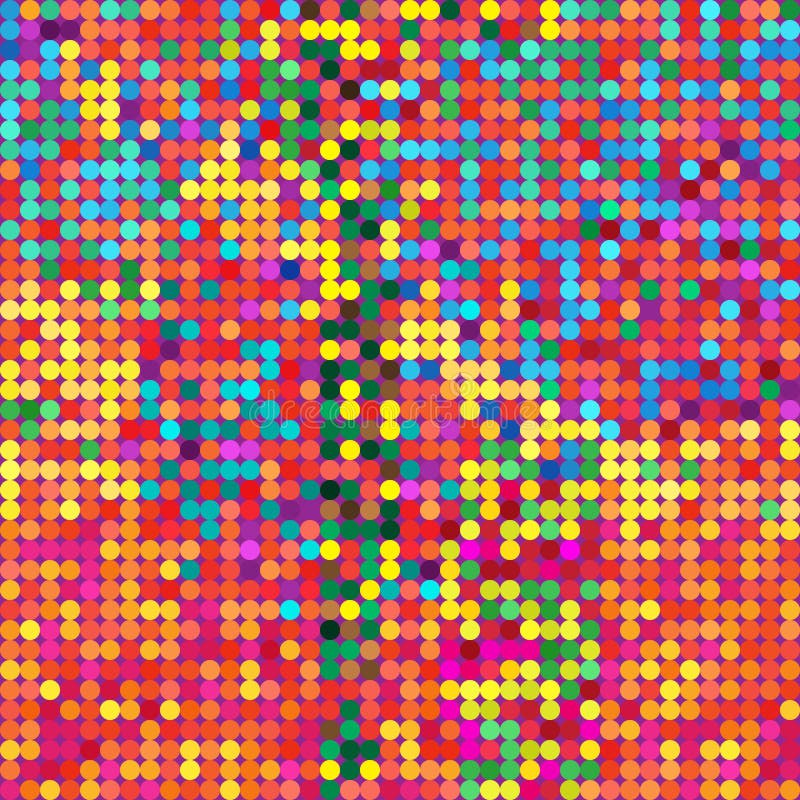 Abstract Dots Background with Random Colors Stock Vector - Illustration ...