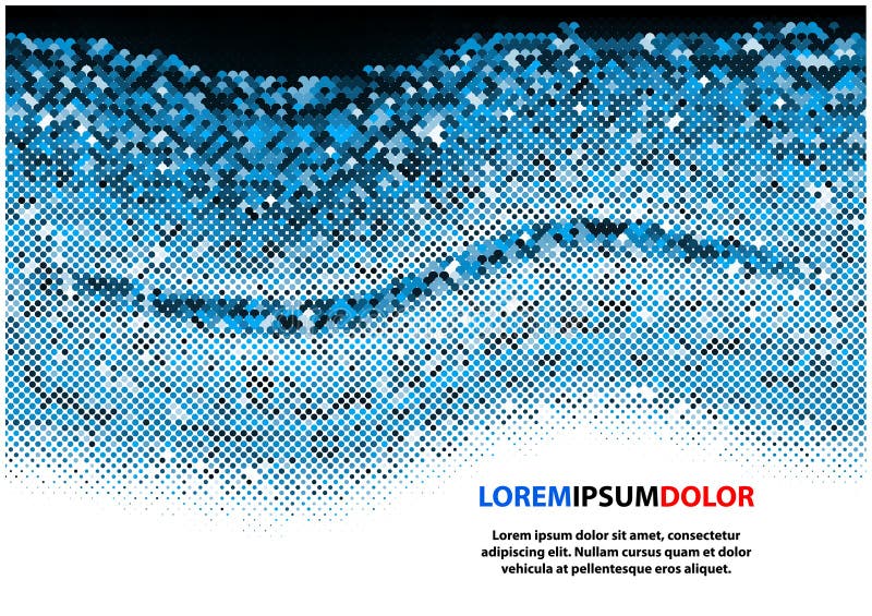 Abstract Dots Background with a Simple Text Stock Vector - Illustration ...