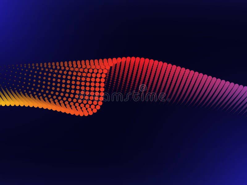 Abstract Dots Gradient Background Stock Illustration - Illustration of ...