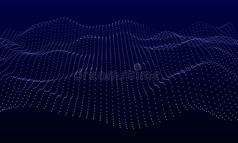 Abstract Dots Grid Technology Background. Futuristic Technology Network ...