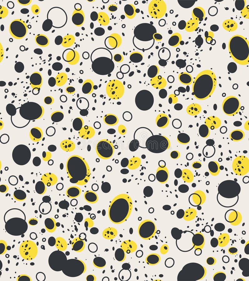 Abstract Dots Shape Vector Seamless Pattern Stock Vector - Illustration ...