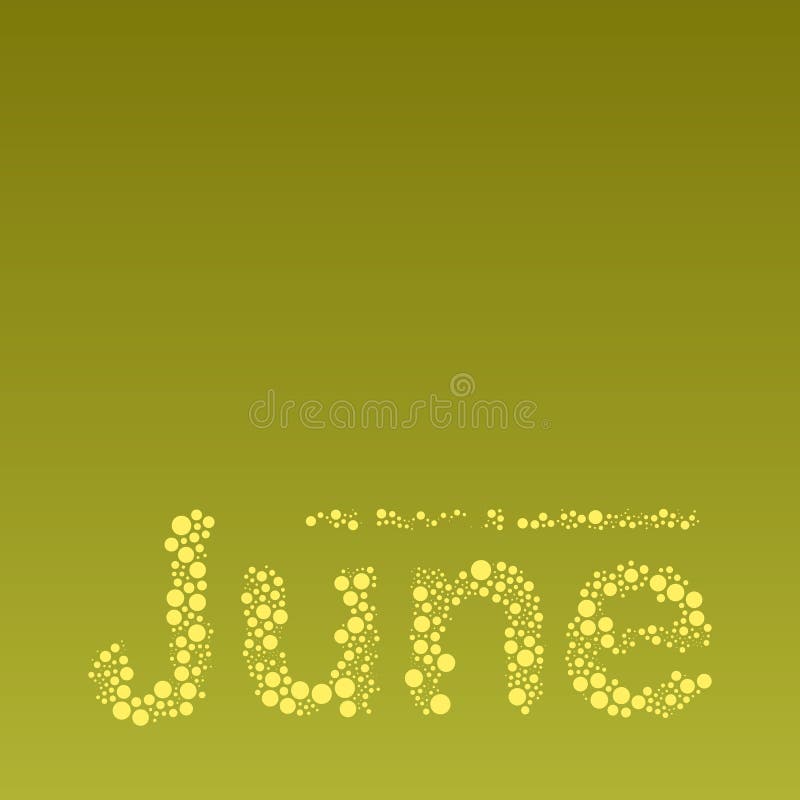 Abstract Dotted Calendar Elements Design Template - Months, June Stock ...