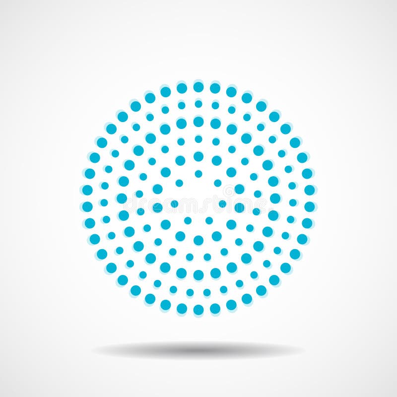 Abstract dotted circles stock vector. Illustration of point - 113895594