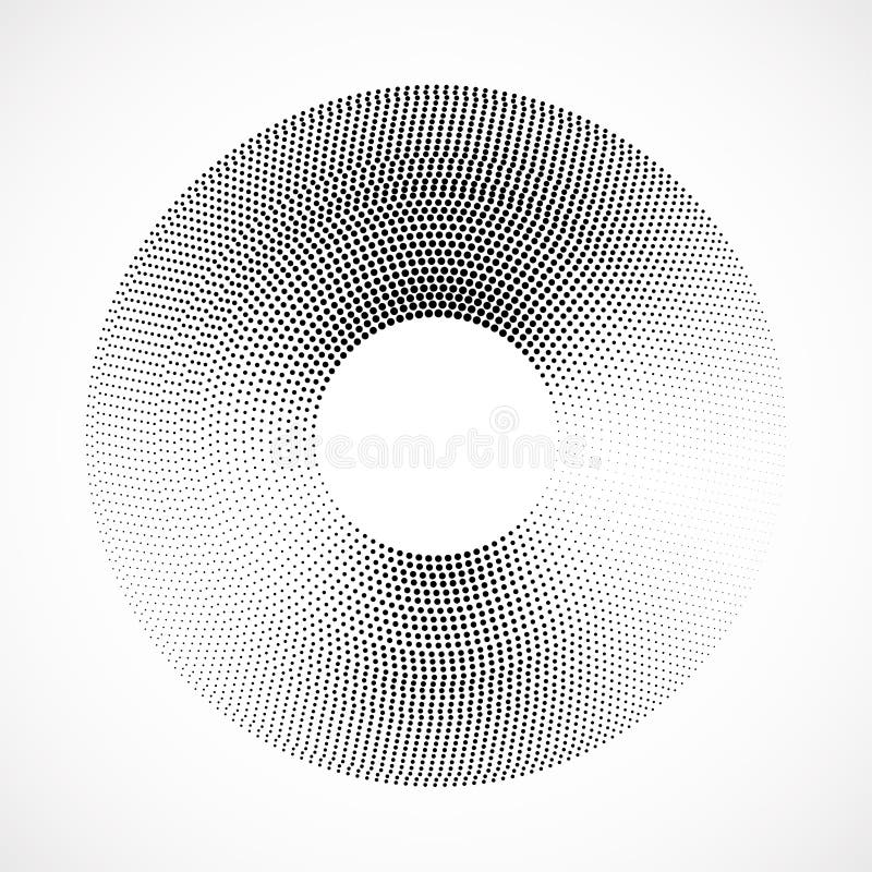 Abstract Dotted Circles. Dots in Circular Form Stock Vector ...
