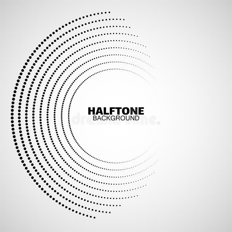 Abstract Dotted Circles. Dots in Circular Form Stock Illustration ...