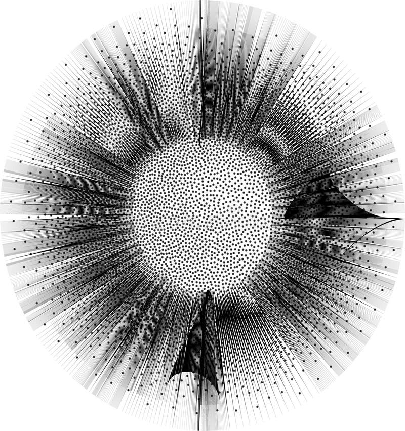 Abstract Dotted Design Element Stock Vector - Illustration of engraved ...