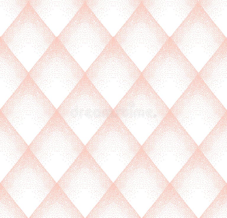 Abstract Dotted Diamond Pattern. Geometric Diagonal Ornament Stock ...