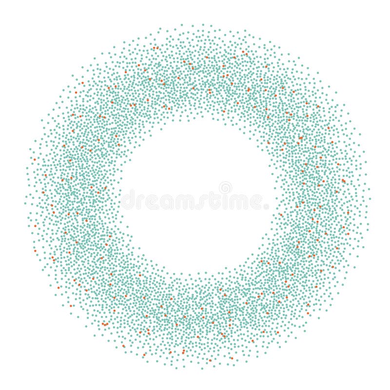 Abstract dotted frame stock vector. Illustration of flat - 61421602