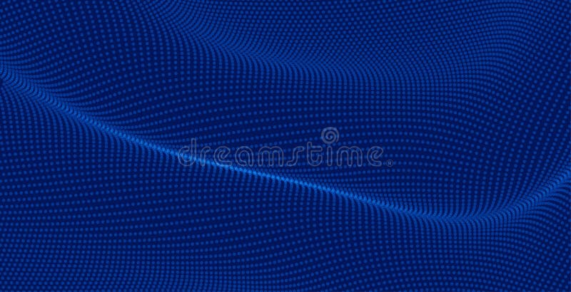 Abstract Dotted Particle Digital Background with Dynamic Mesh Structure ...