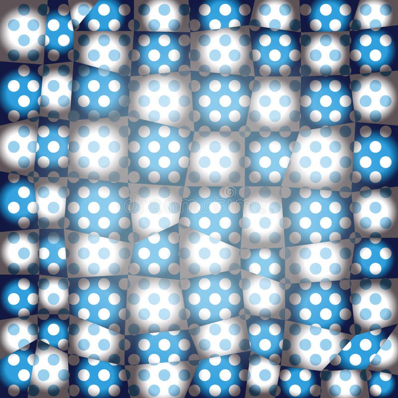 Abstract Dotted Patchwork Texture. Blue Stock Illustration ...
