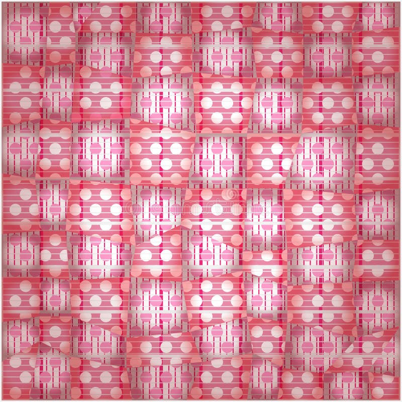 Abstract Dotted Patchwork Texture. Pink Stock Illustration ...