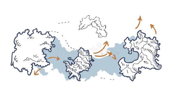 Abstract Dotted Path Map, Navigation and Routes Icon, Vector Design ...