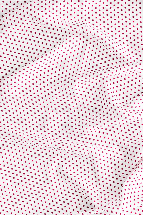 Abstract Dotted Red and White Fabric Texture Pattern Top View Mockup ...