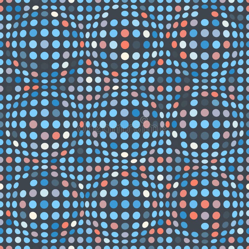 Abstract Dotted Seamless Pattern. Texture with Spheres, Billowy Dots ...