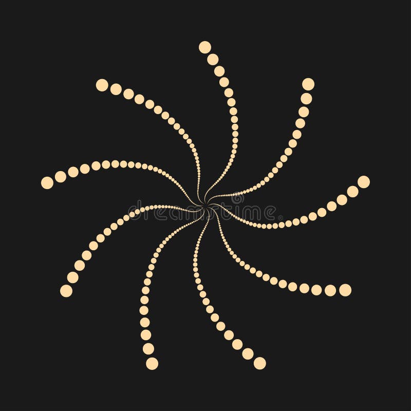 Abstract Dotted Shape - Design Element. Stock Vector - Illustration of ...