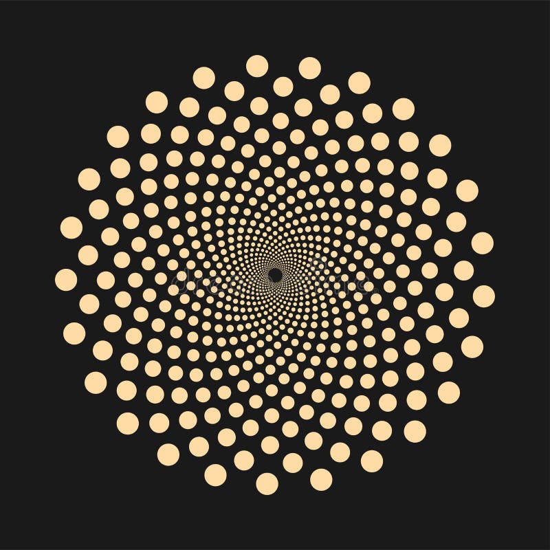 Abstract Dotted Shape - Vector Design Element. Stock Vector ...